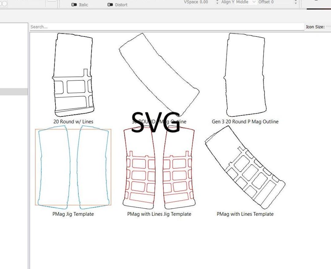 Magpul Pmag SVG Pattern Library for 20 and 30 Round 3rd Generation ...