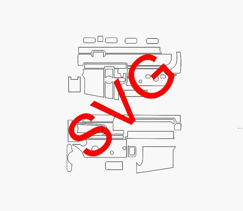 AR15 Pattern SVG File - Etsy