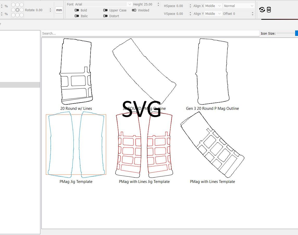 Fiber Laser Pmag Templates - SVG - Etsy