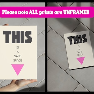 Safe Space Signal – LGBTQ+ Inclusive Wall Art Print | 200gsm Premium ...