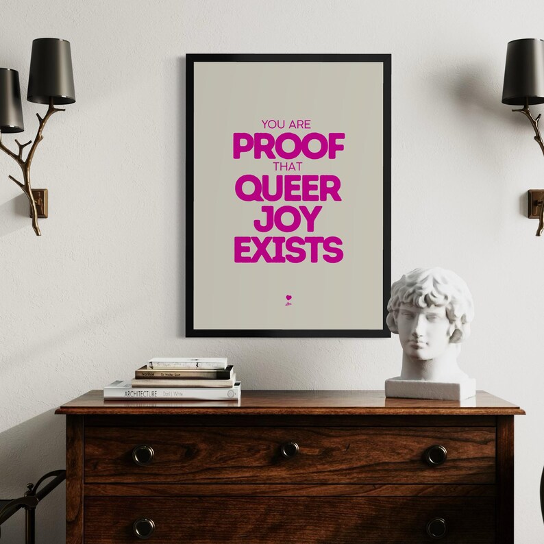 Queer Joy - White & Pink (2025) by Jordan | Gay Art | Queer Artist ...