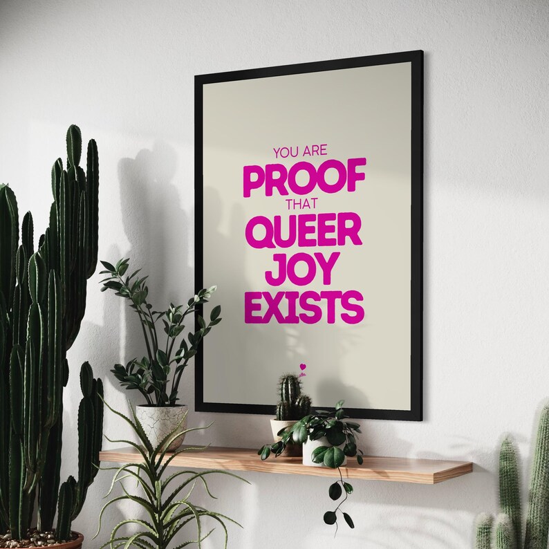 Queer Joy - White & Pink (2025) by Jordan | Gay Art | Queer Artist ...