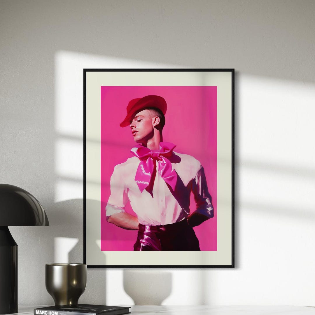 Ribbon and Resilience Queer Art Print | LGBTQ+ Empowerment Artwork ...