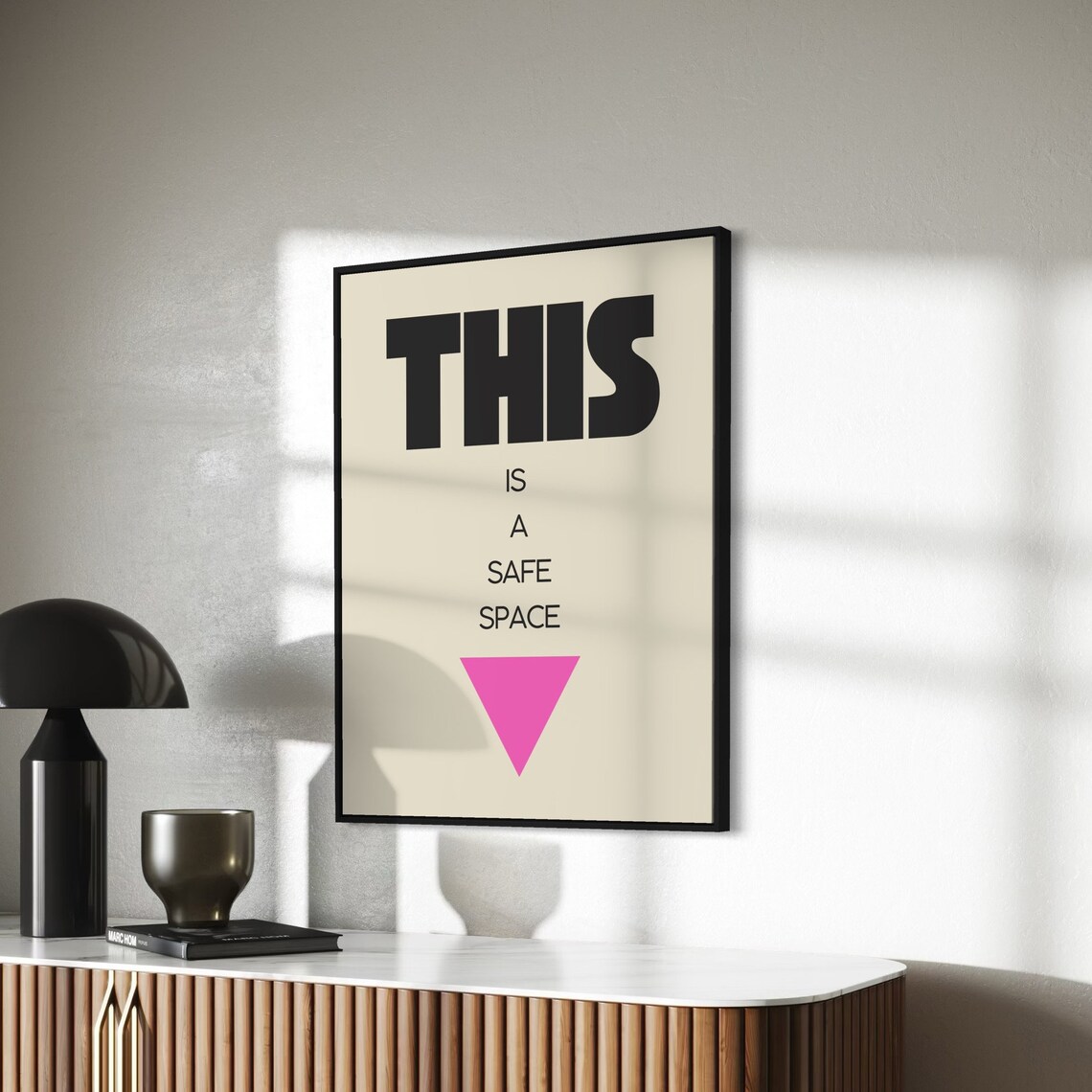 Safe Space Signal – LGBTQ+ Inclusive Wall Art Print | 200gsm Premium ...