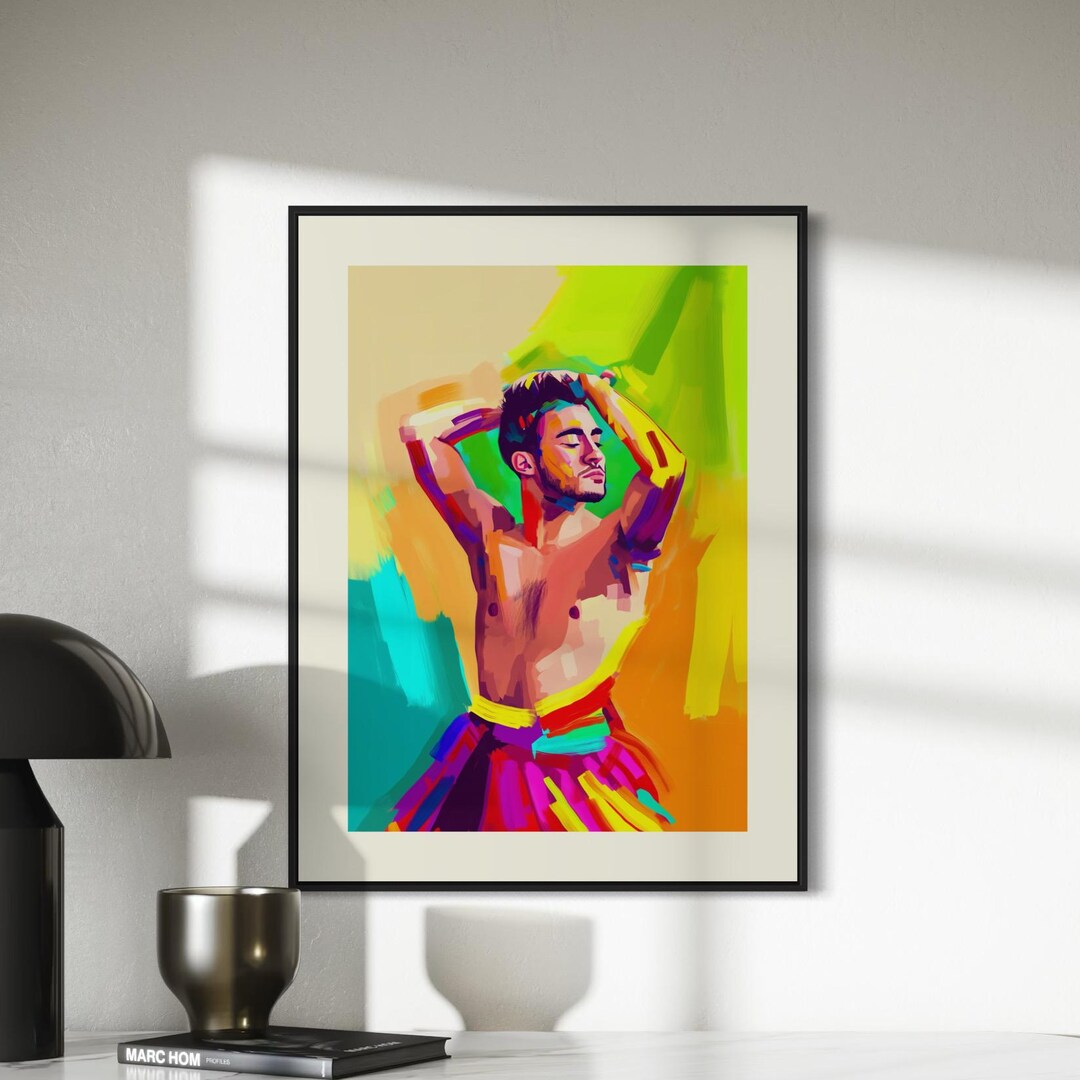 Vibrance in Motion – Bold Cub LGBTQ+ Wall Art, Colourful Queer Decor ...