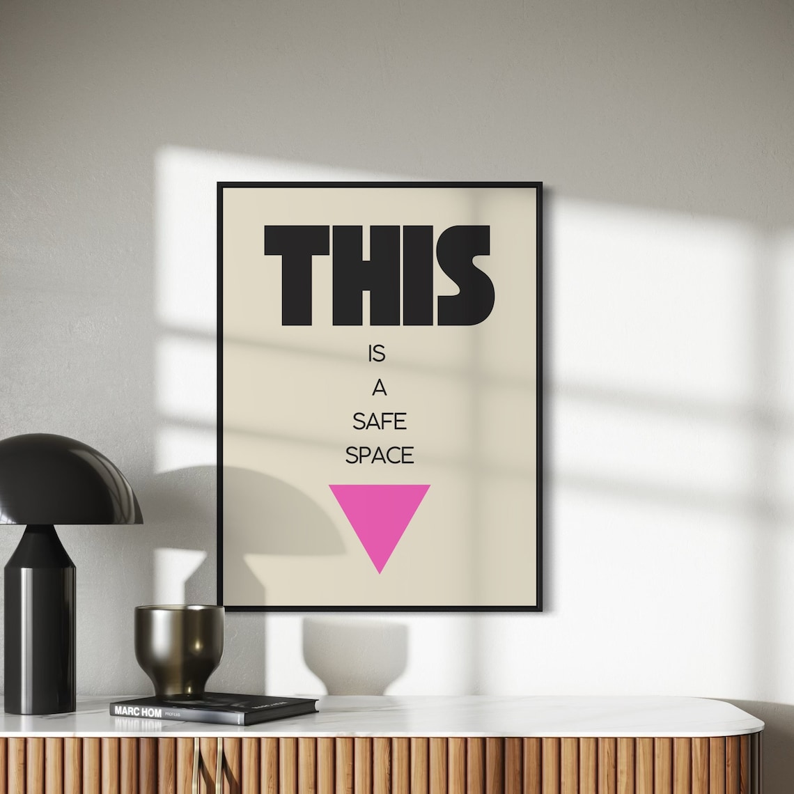 Safe Space Signal – LGBTQ+ Inclusive Wall Art Print | 200gsm Premium ...