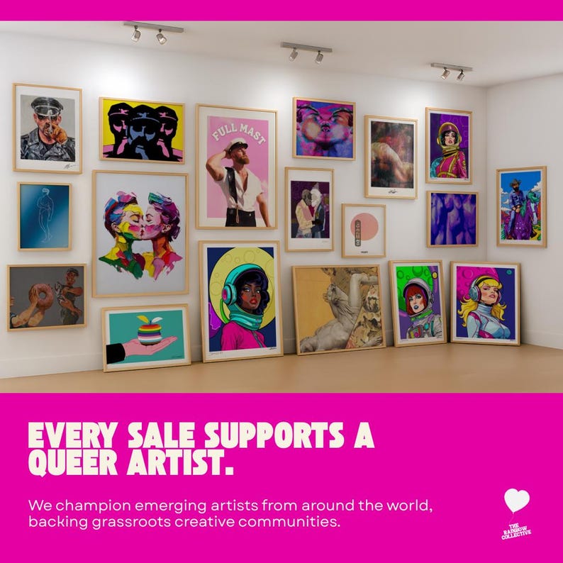 Queer Joy - White & Pink (2025) by Jordan | Gay Art | Queer Artist ...