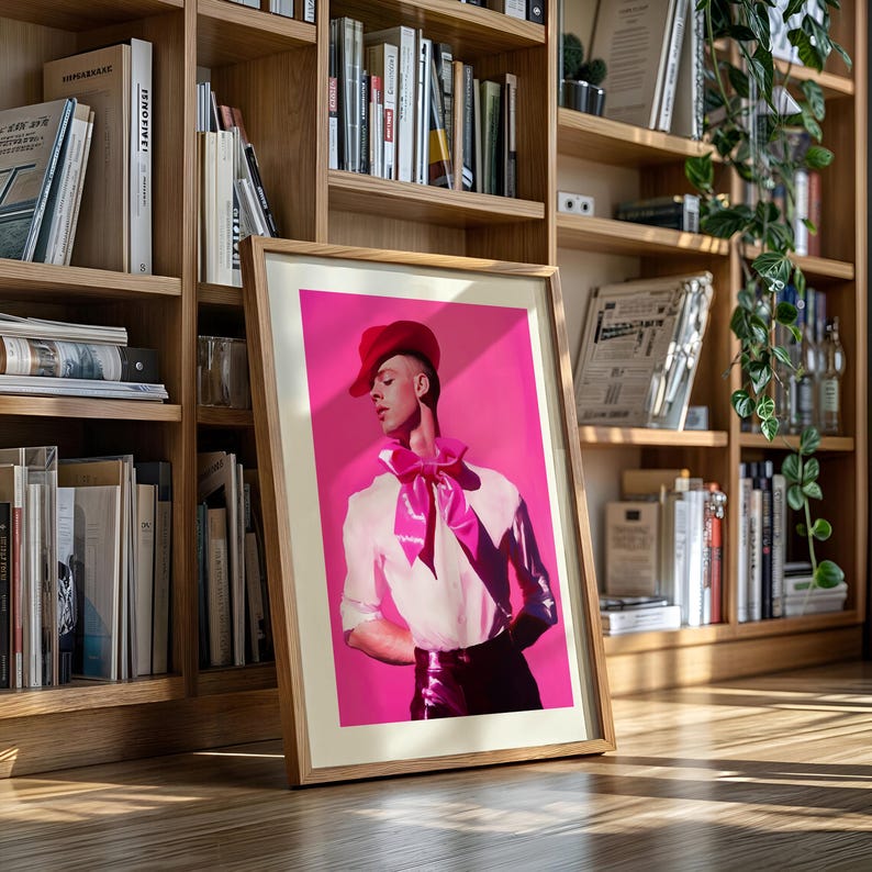 Ribbon and Resilience Queer Art Print | LGBTQ+ Empowerment Artwork ...