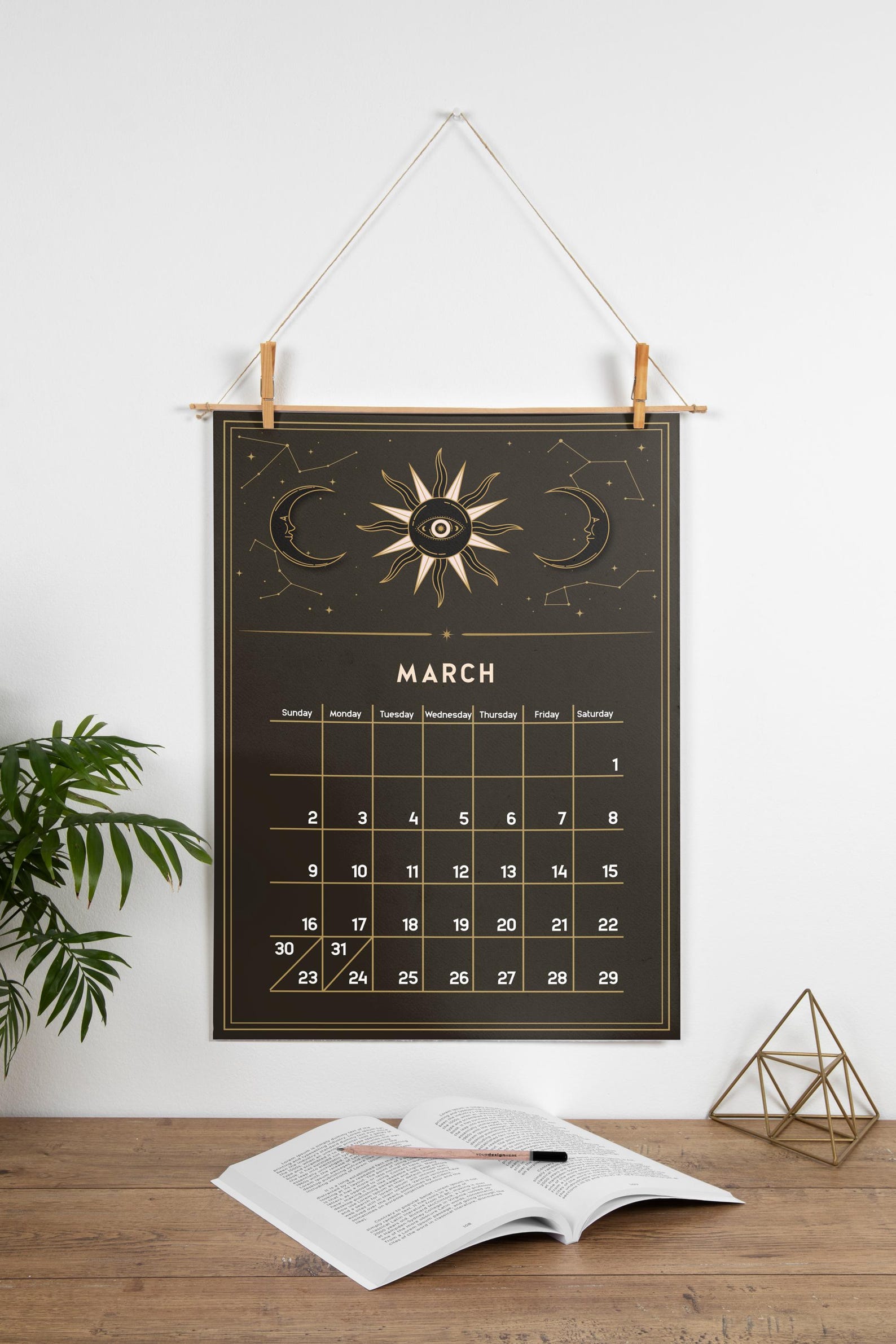 2025 Calendar - Mystic Realms 2025 Illustrated Calendar, Starting With ...