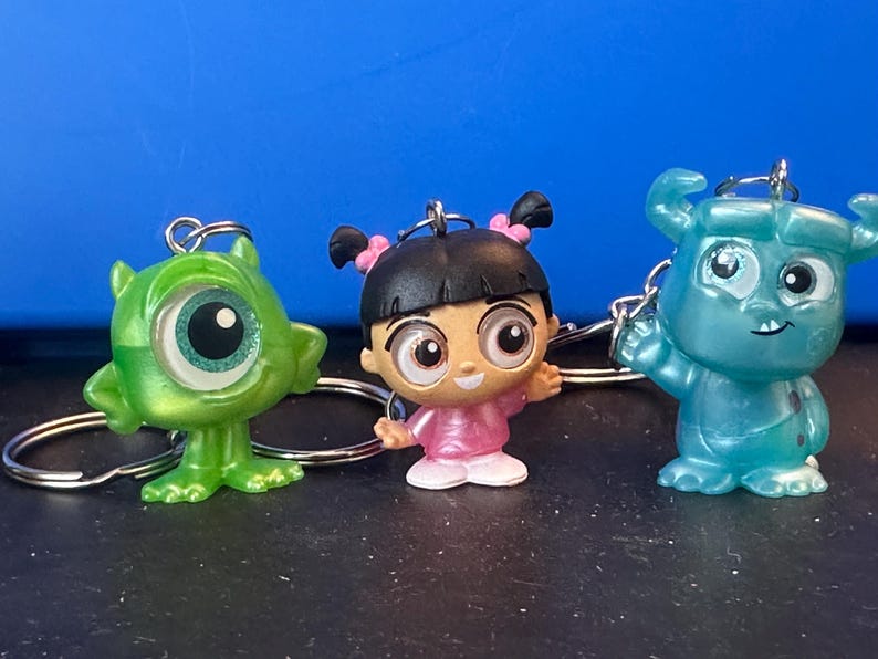 Monsters Inc Keychain Set - Etsy