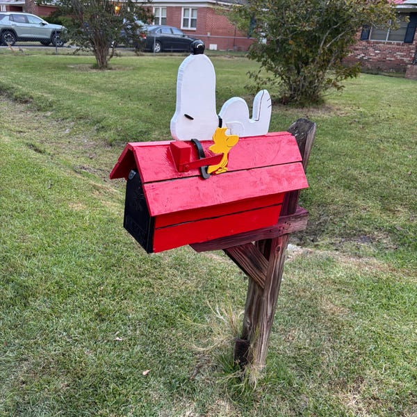 Snoopy Mailbox - Etsy