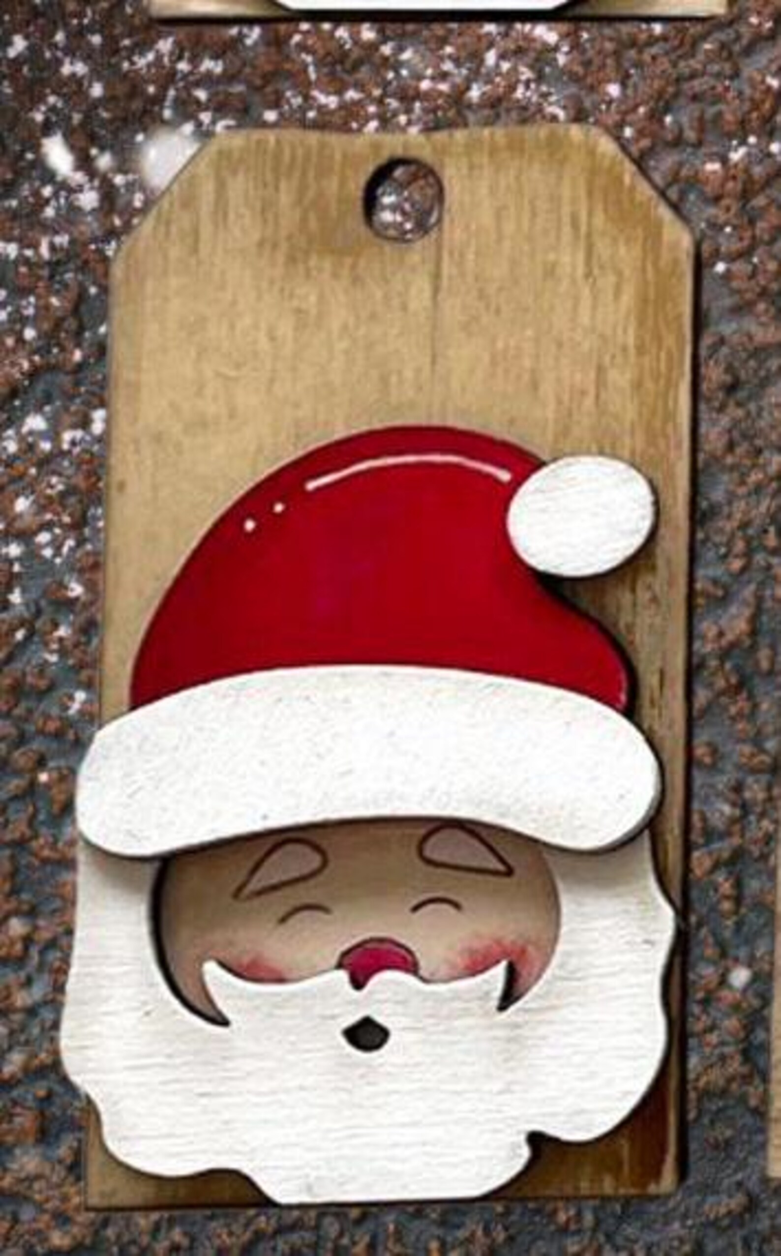 Hand Painted Layered Christmas Gift Tags | Christmas Tags | Handmade ...