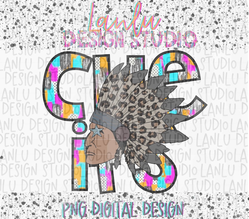 Preppy Paint Stroke Star Eyes Mascot PNG |cheifs - Etsy