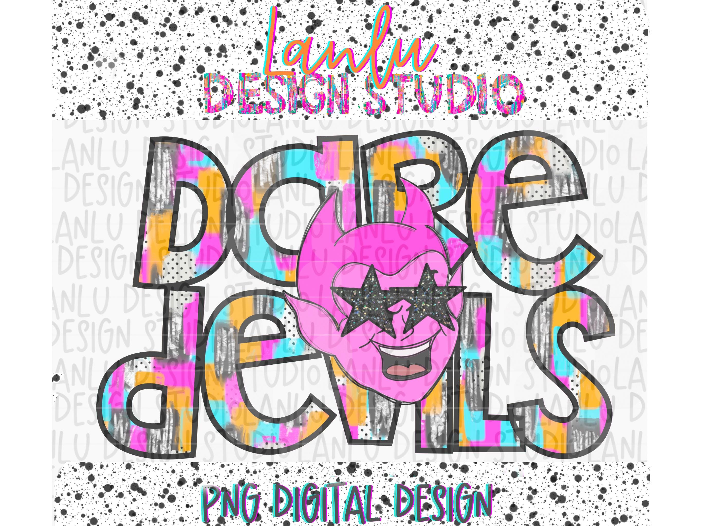Preppy Paint Stroke Star Eyes Mascot PNG | Dare Devils - Etsy