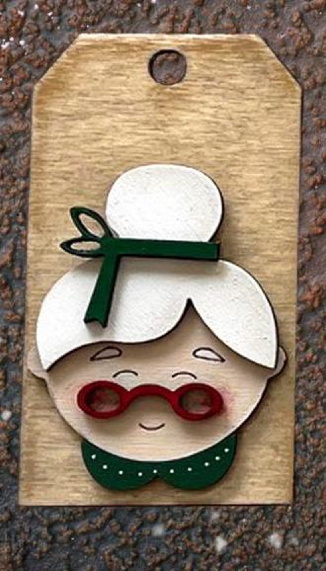 Hand Painted Layered Christmas Gift Tags | Christmas Tags | Handmade ...