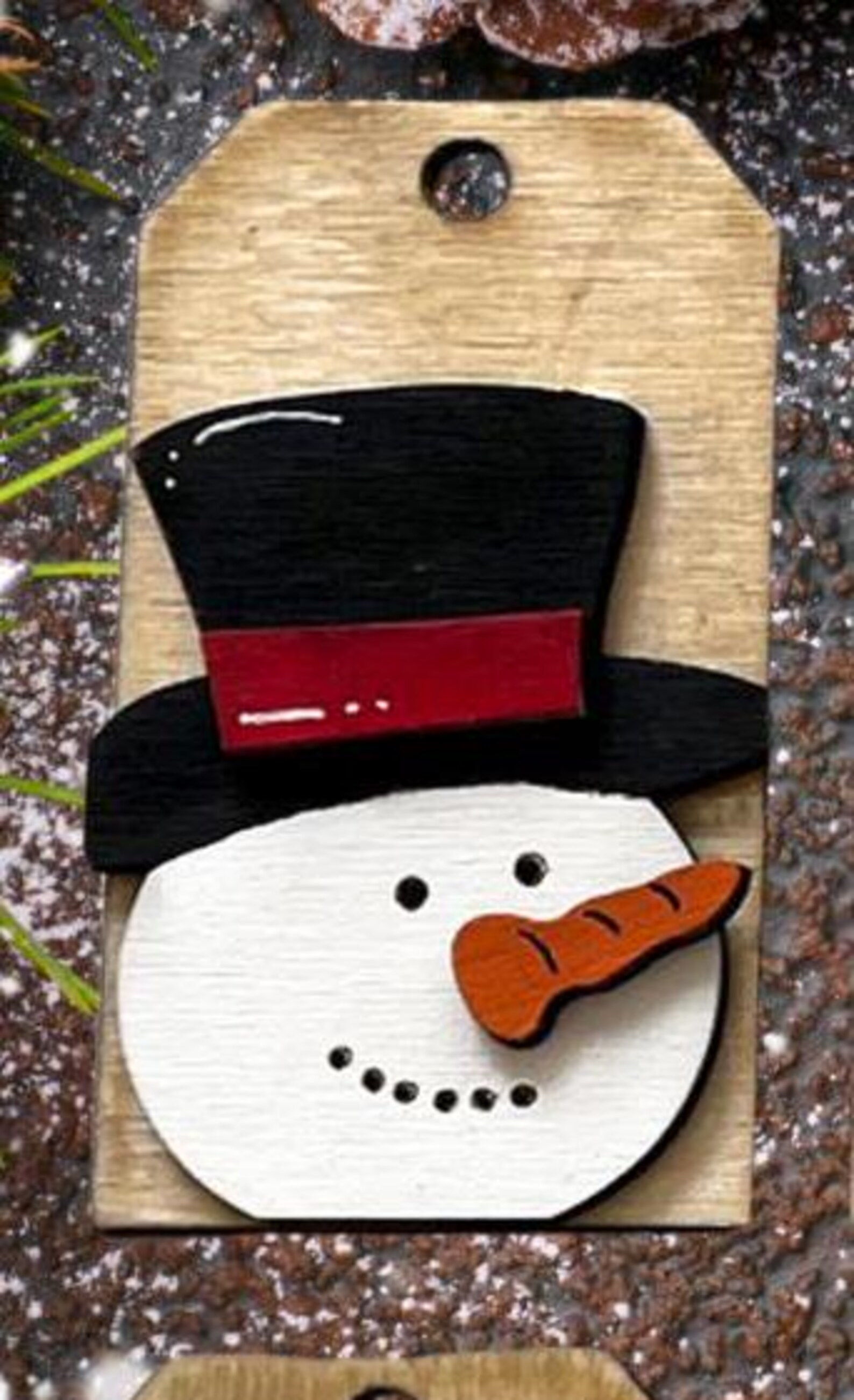 Hand Painted Layered Christmas Gift Tags | Christmas Tags | Handmade ...