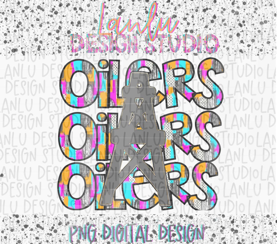 Preppy Paint Stroke Star Eyes Mascot PNG | Oilers - Etsy