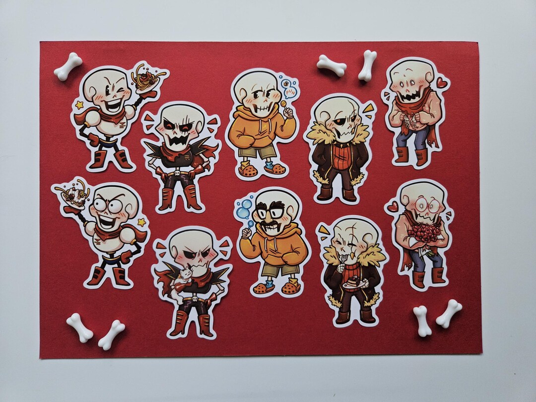 Papyrus Undertale AU 3" Stickers - Etsy