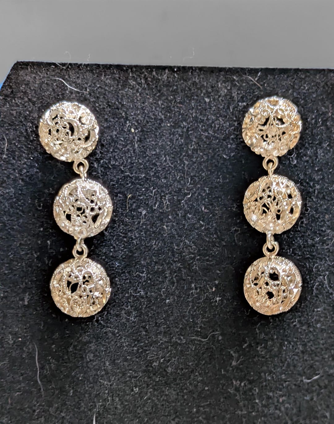 925 Silver Filigrana De Colombia Handcrafted Rounded Intricate Sud ...