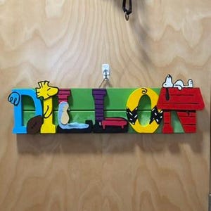 Hand Painted Wooden Letters - Etsy