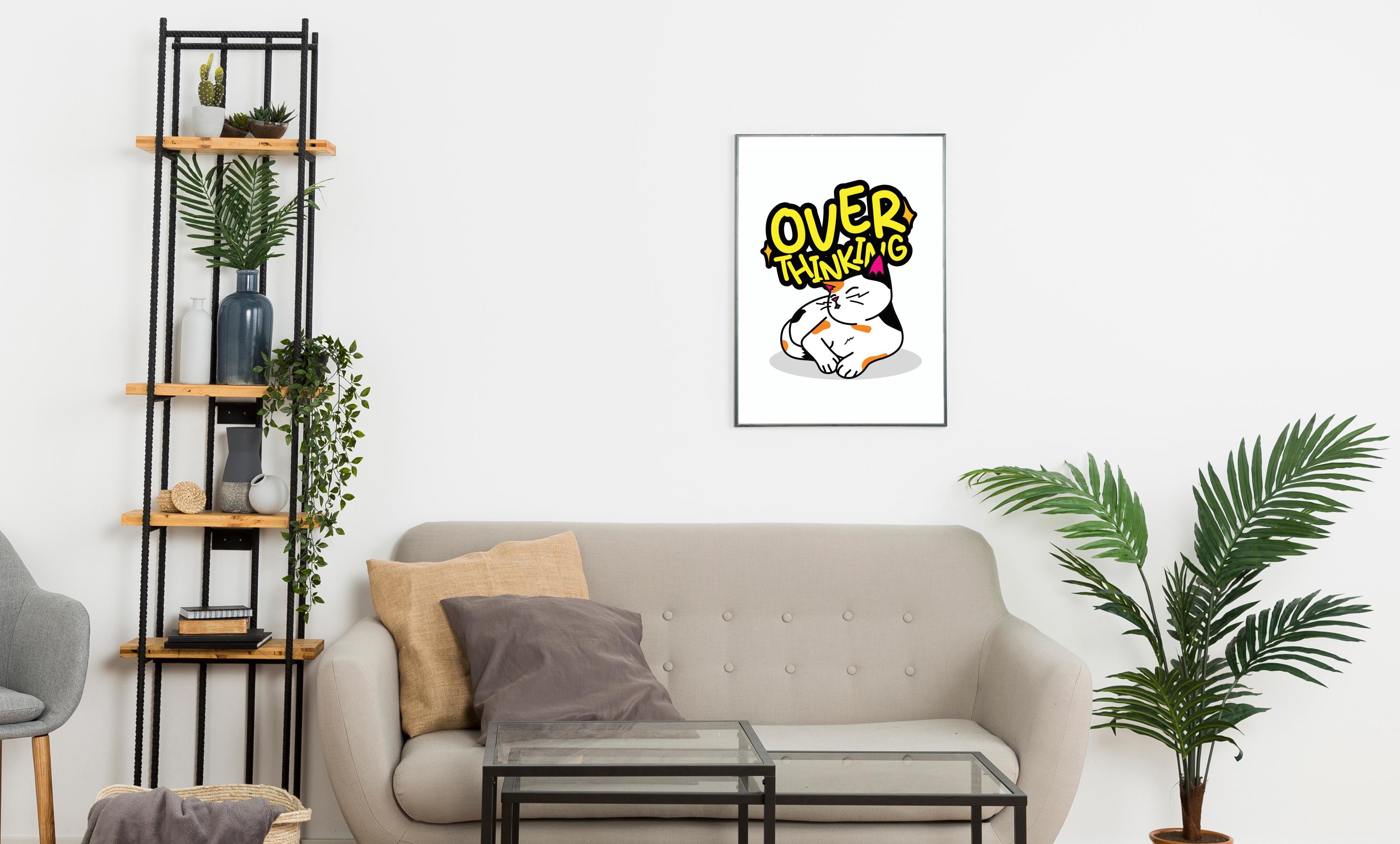 The Cat is Overthinking. - Etsy