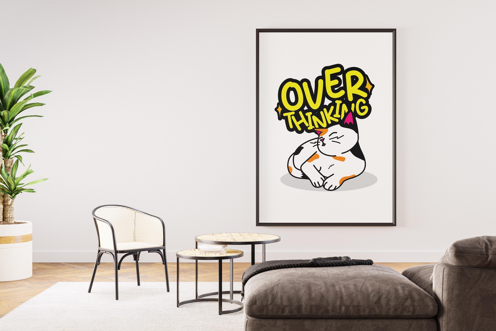 The Cat is Overthinking. - Etsy