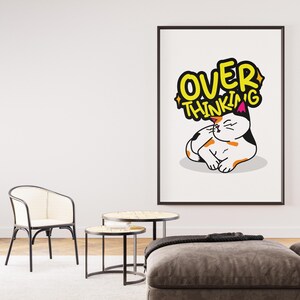 The Cat is Overthinking. - Etsy