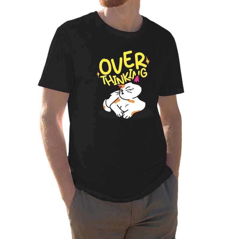 The Cat is Overthinking. - Etsy