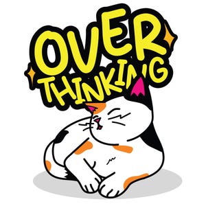 The Cat is Overthinking. - Etsy