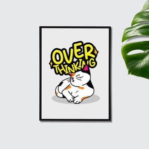 The Cat is Overthinking. - Etsy