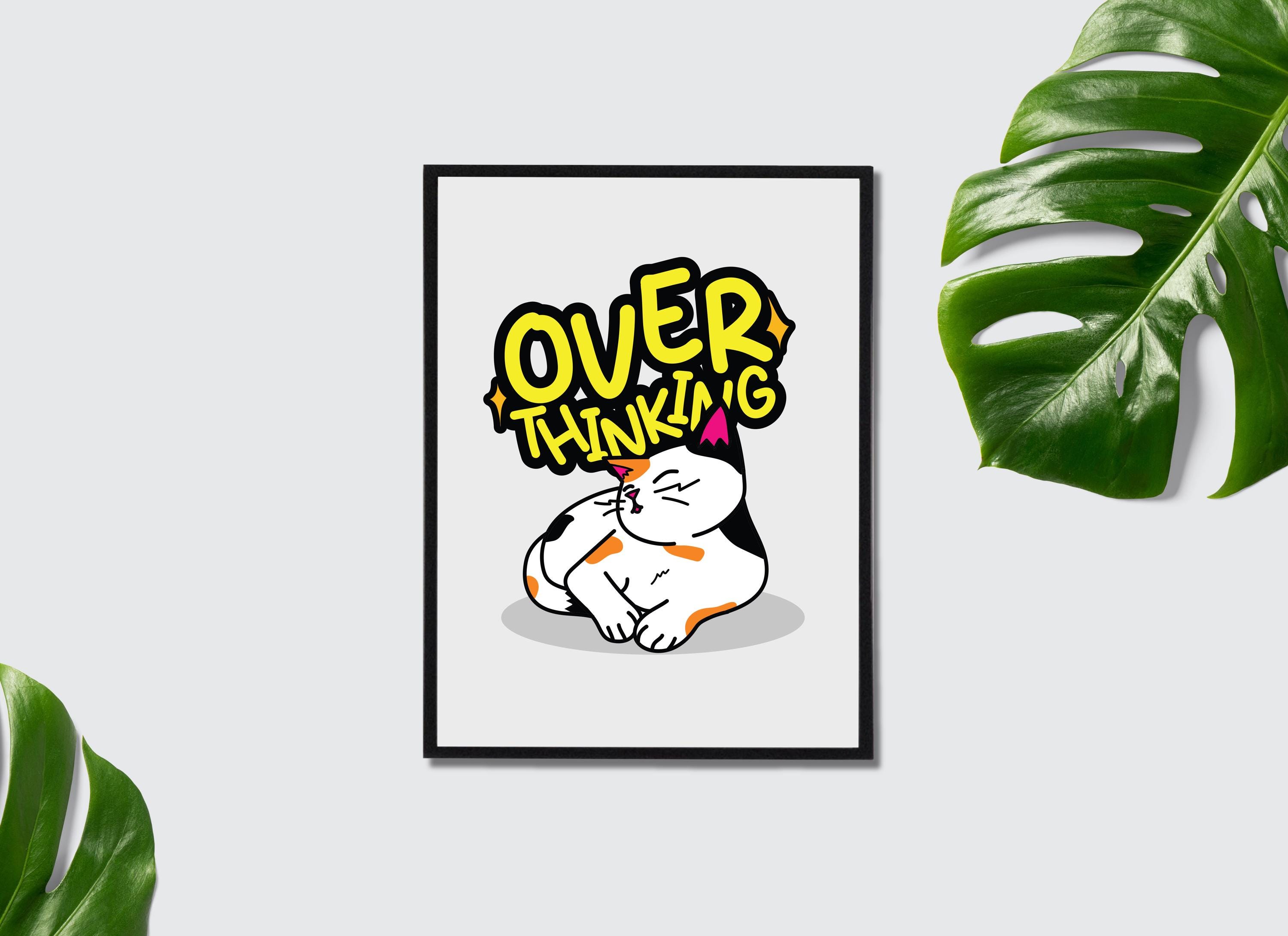 The Cat is Overthinking. - Etsy