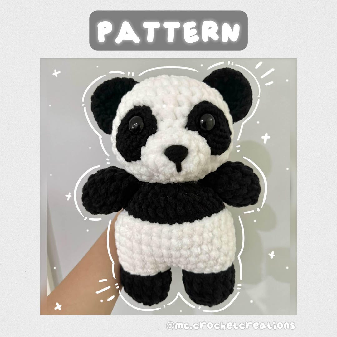 PATTERN: Panda Plushie Pattern - Etsy