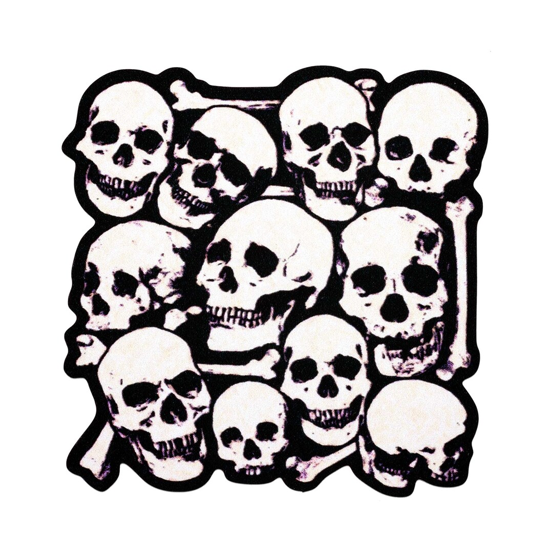 Skulls Sticker. Die-cut, Waterproof Vinyl. 3.25 X 3.25 Inches - Free US ...