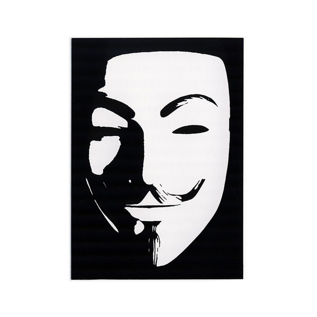 Anonymous Guy STICKER - Free US Shipping - Etsy