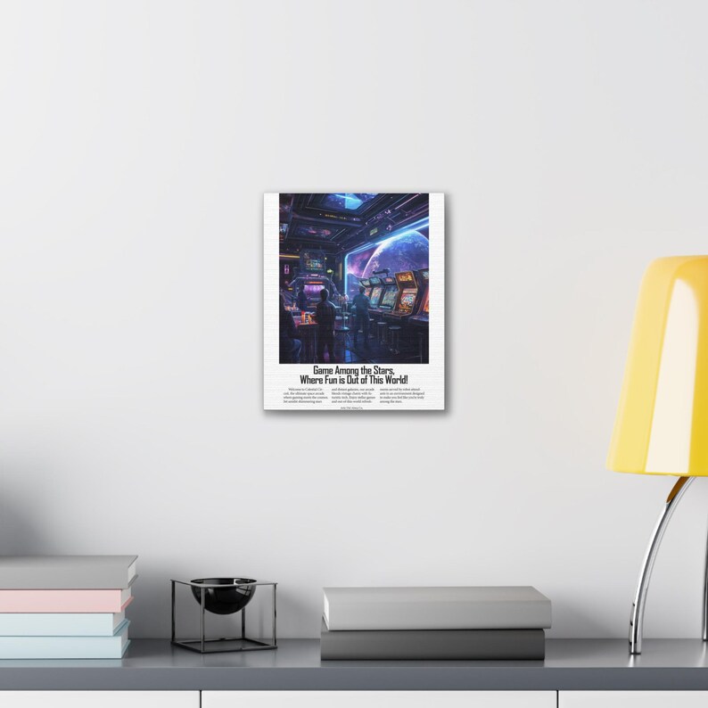 Wall Decor, Wall Art, Bedroom Art, Arcade, Futuristic, Space, AI Art ...