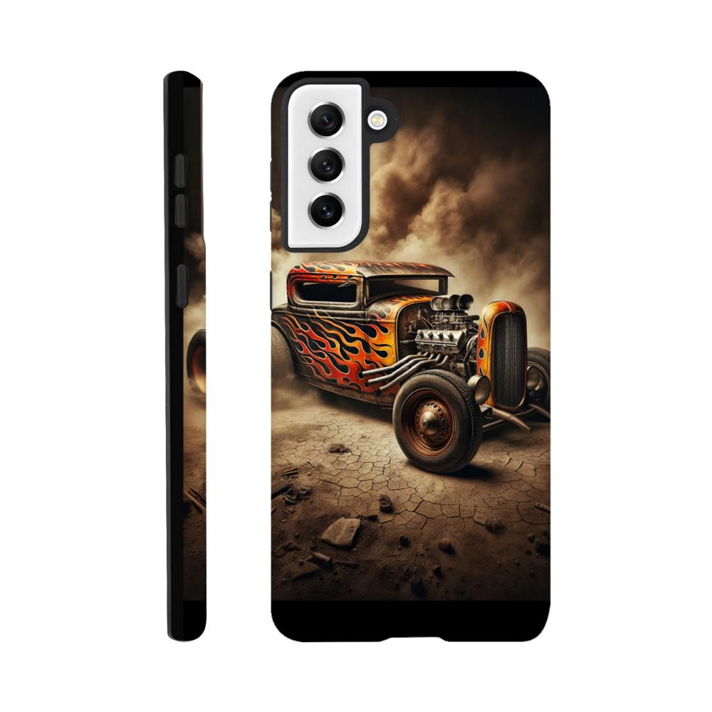 A Rusty Hotrod / Ratrod With Flames Tough Case, Old Car Tough Case for ...