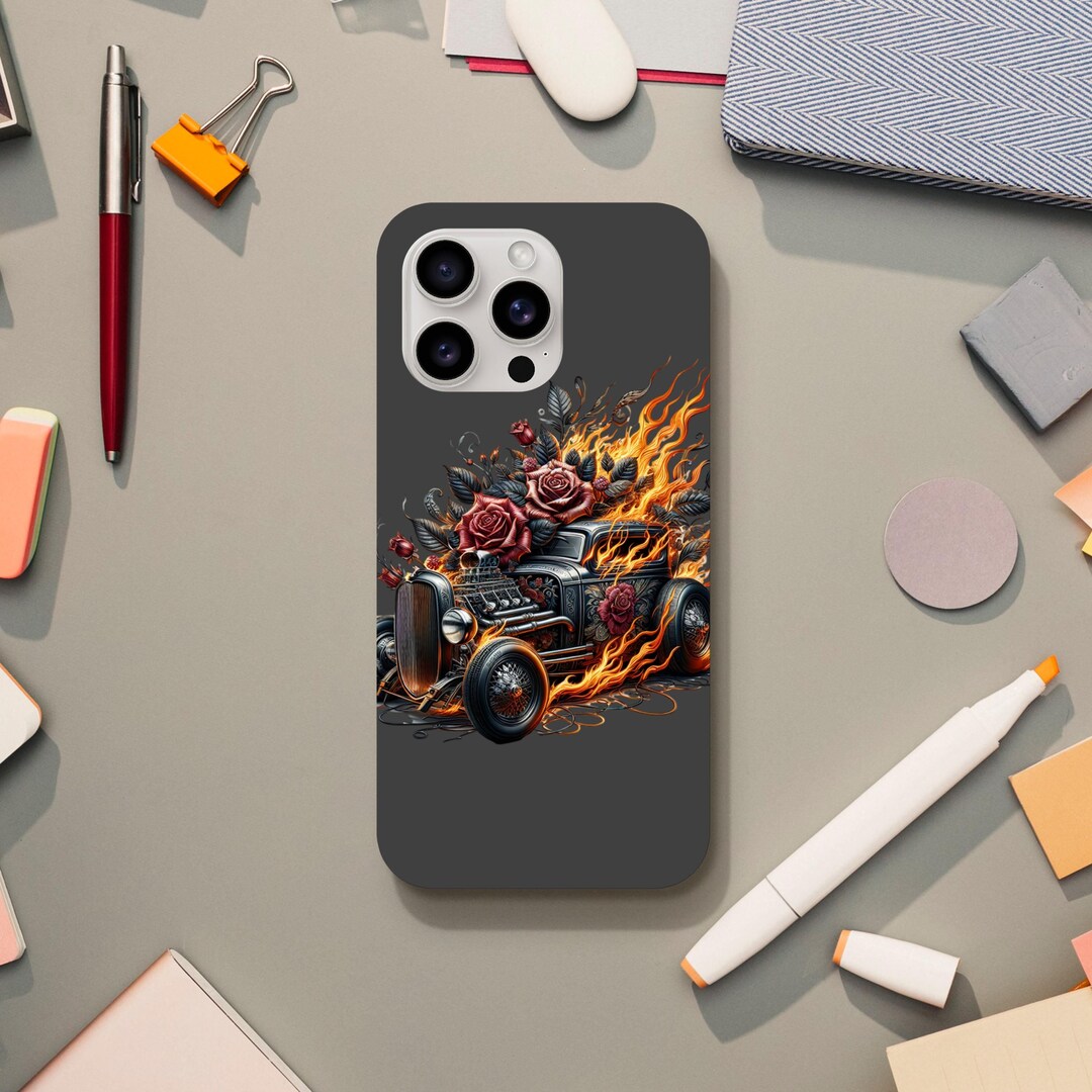 Hotrod Tough Case With Flames, Flowers and Flames Hotrod Tough Case for ...