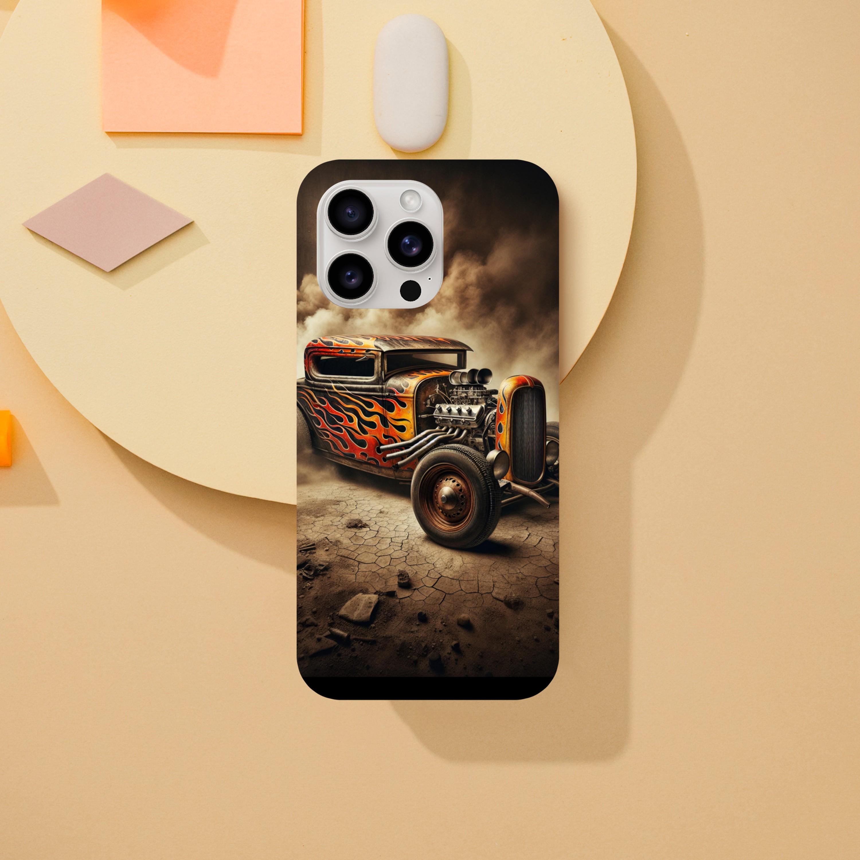 A Rusty Hotrod / Ratrod With Flames Tough Case, Old Car Tough Case for ...