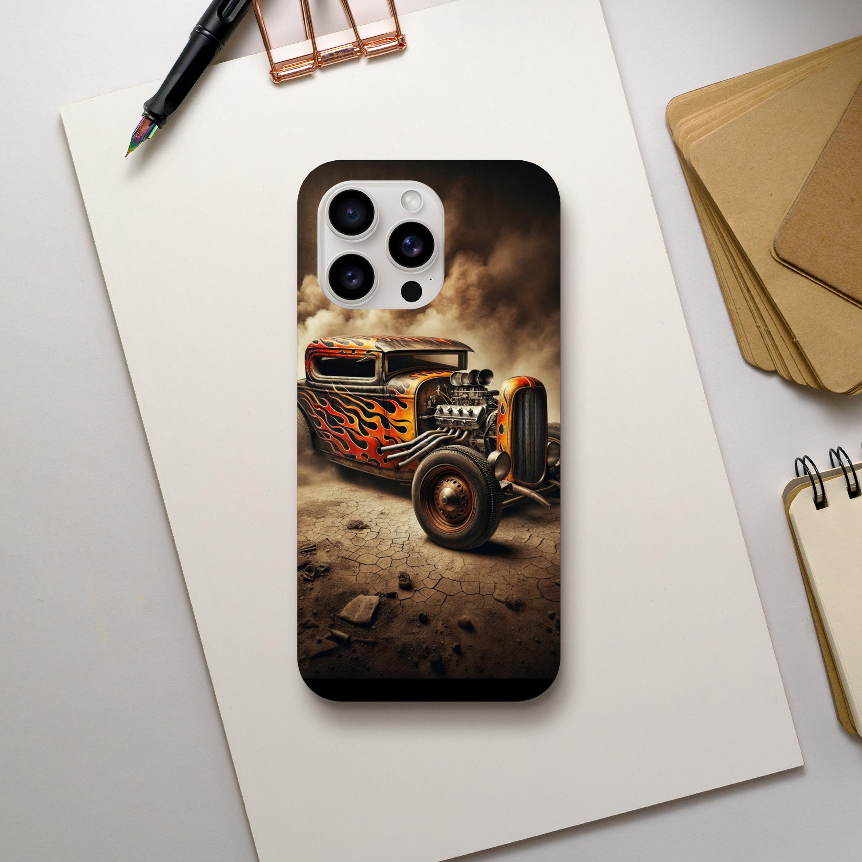 A Rusty Hotrod / Ratrod With Flames Tough Case, Old Car Tough Case for ...