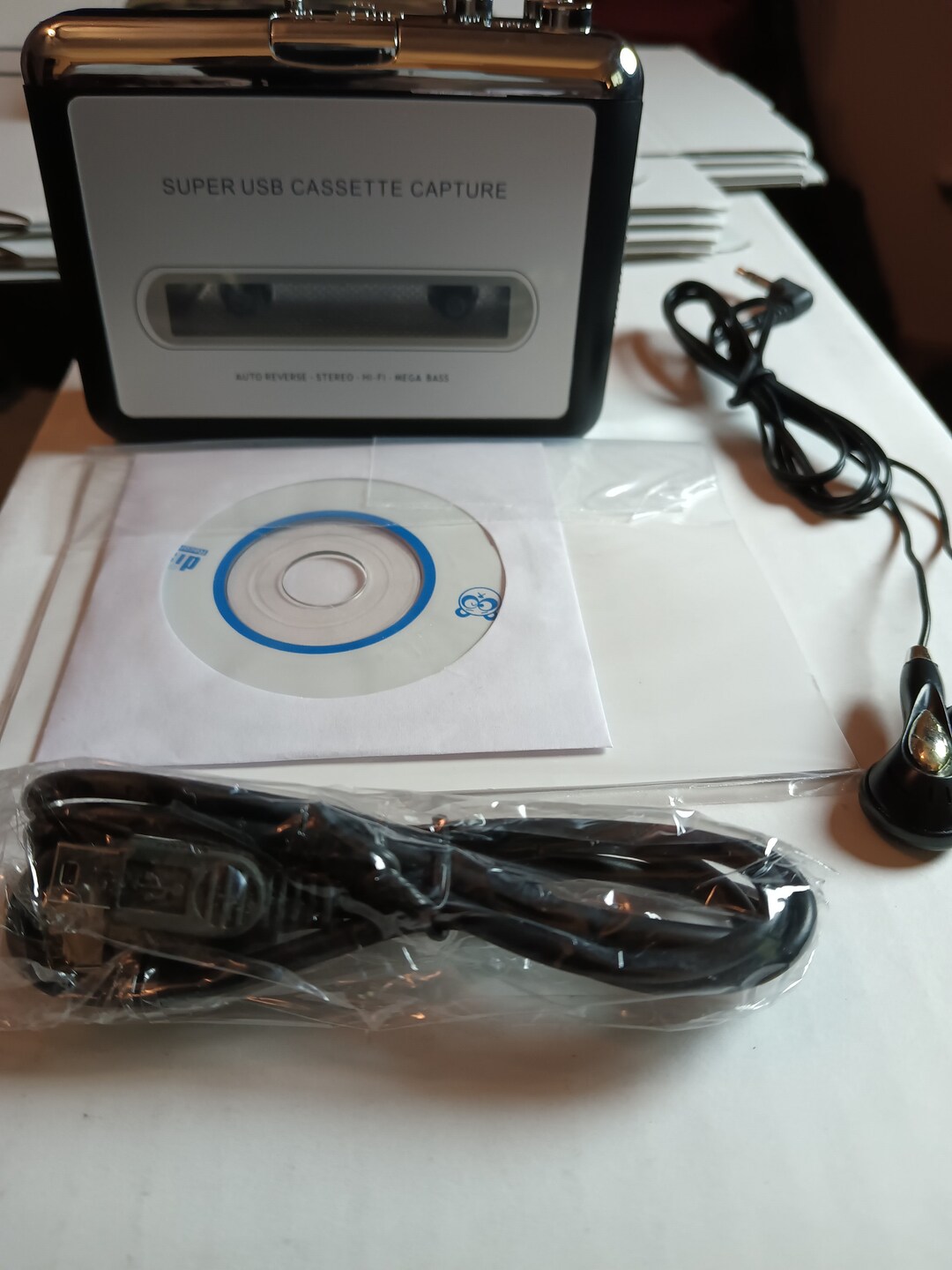 Portable Cassette Player USB Cassette to MP3 Converter, Audio Music ...