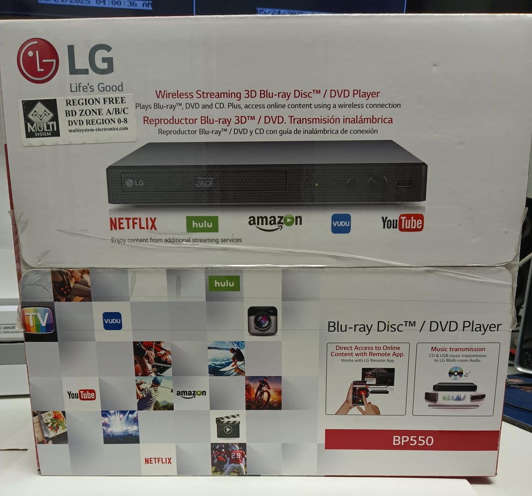 LG BP550 3d-capable Blu-ray /dvd/cd Disc /wifi Streaming Player (like ...