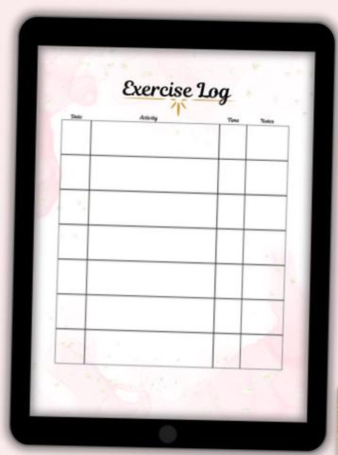 Printable & Digital Exercise Log | Fitness Journal Tracker | Workout ...