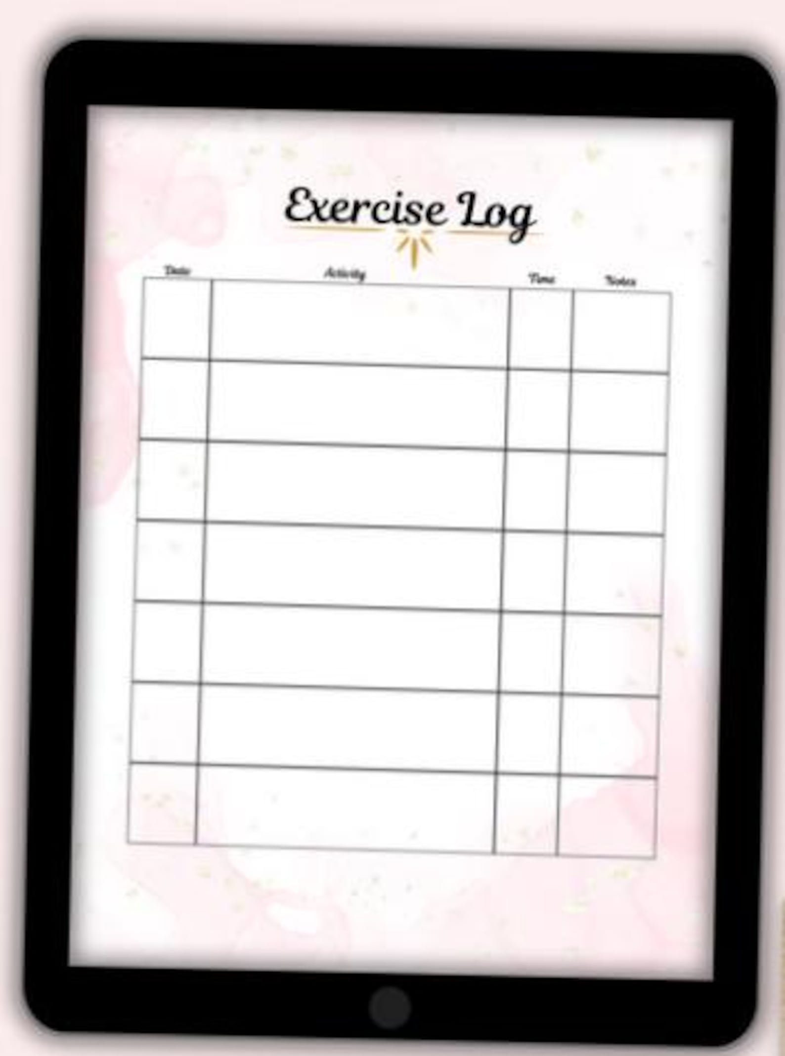 Printable & Digital Exercise Log | Fitness Journal Tracker | Workout ...