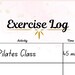 Printable & Digital Exercise Log | Fitness Journal Tracker | Workout ...
