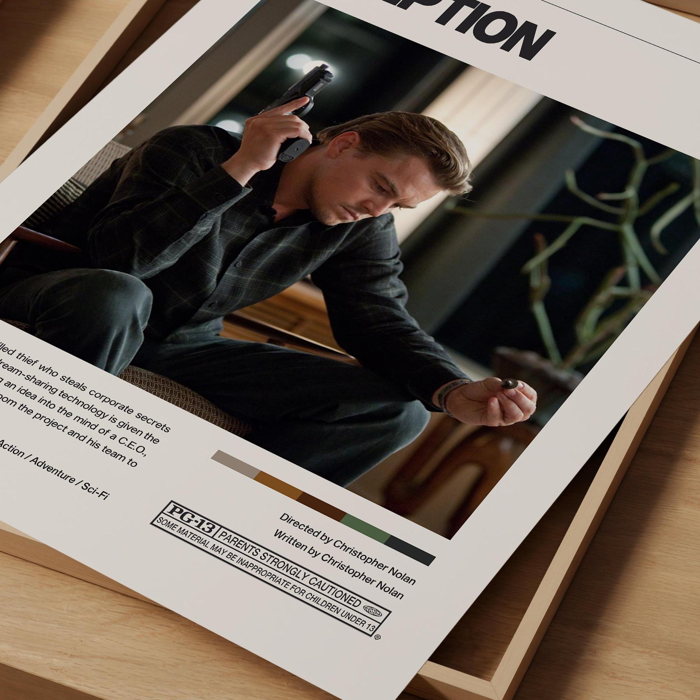 Inception | Retro Film Poster | Movie Poster | Wall Art | Home Decor ...