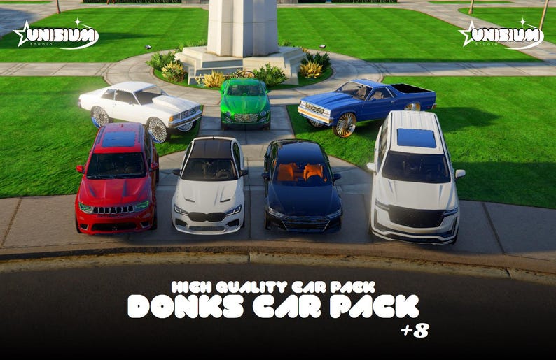 Donk Car Pack for FiveM | 2025 | +8 Cars | Unbranded | Optimized | Drag ...