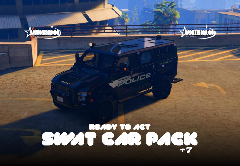 SWAT & Police Car Pack for Fivem | 6 Vehicles | 2025 | Unbranded | High ...