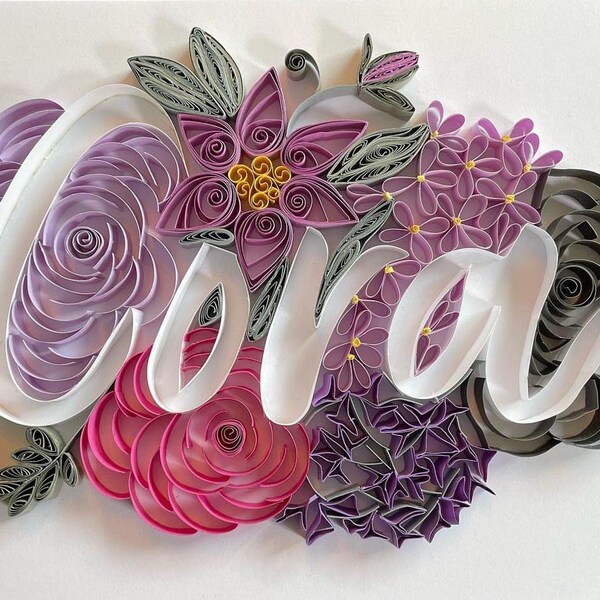 Quilling Name - Etsy