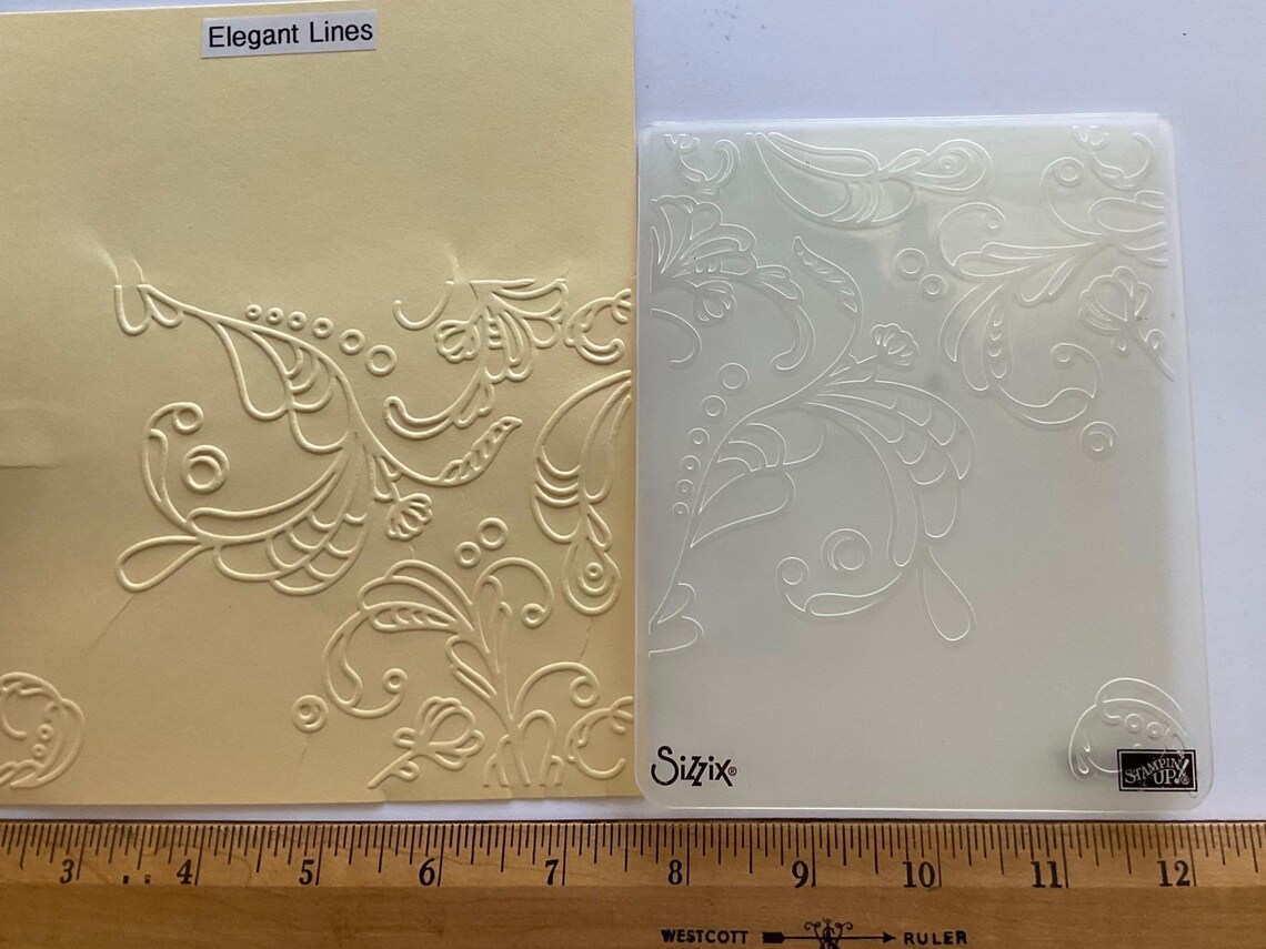 Stampin Up Rare Standard Embossing Folders - Etsy