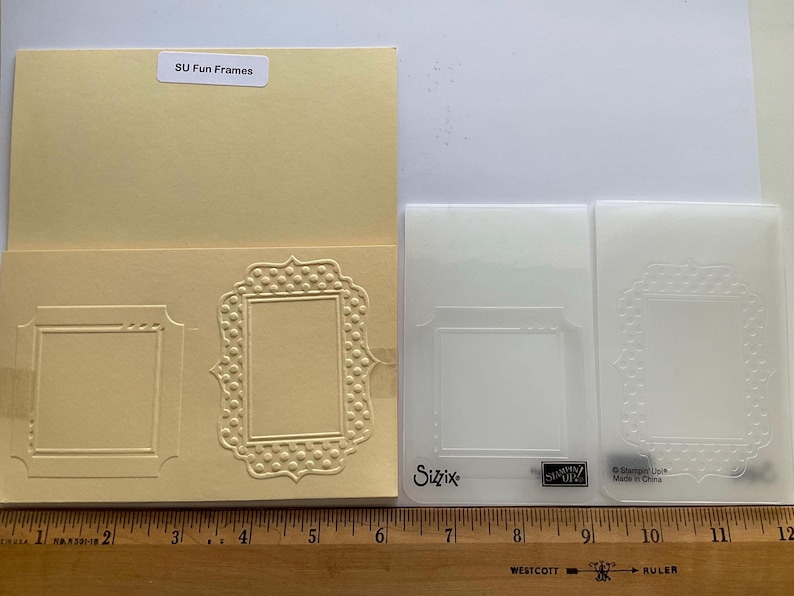 Stampin Up Frame Embossing Folders - Etsy